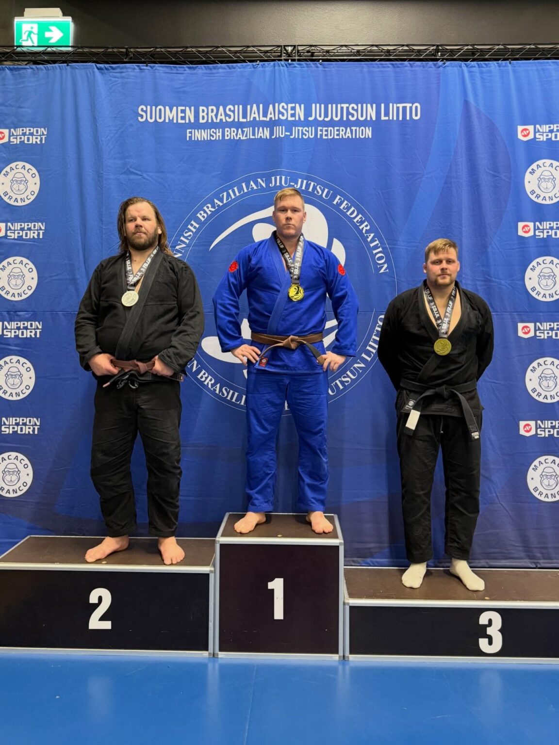 BJJ SM-kisoista kolme mitalia Tehtaalle - Gladiator Factory